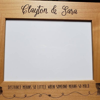 Personalized Long Distance Relationship Picture Frame, Long Distance ...