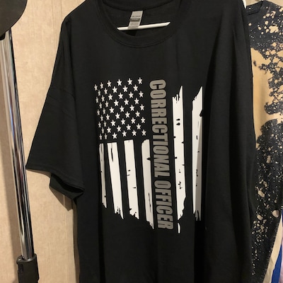 USA Flag Svg, Correctional Officer Flag, Thin Silver Line Flag ...