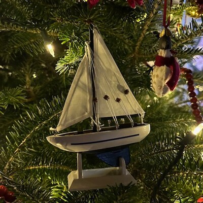 Santa Maria Model Ship in a Glass Bottle Christmas Ornament 4 - Etsy
