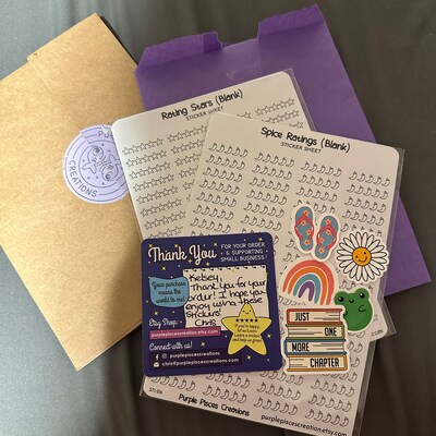 Reading Tracker Sticker Set Pastels 1 Reading Tracker - Etsy