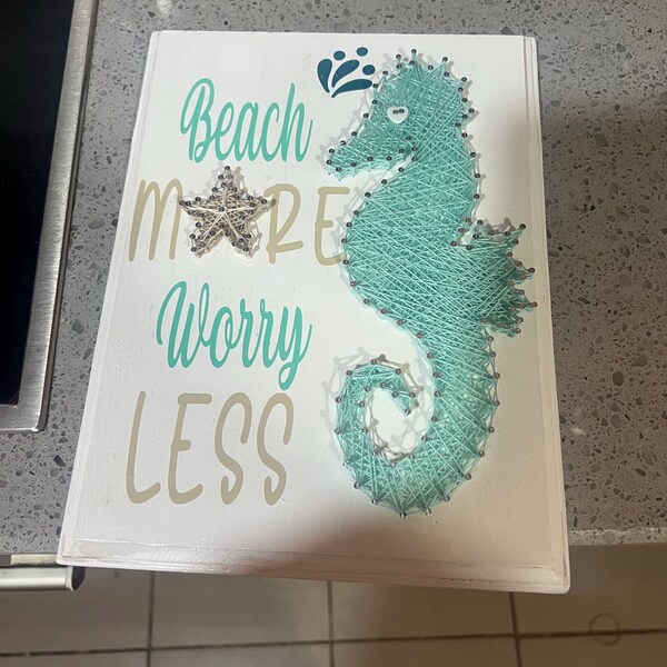 NEW DESIGN: Waves String Art, Beach String Art, Waves Decor, Ocean String Art, Ocean Decor ...