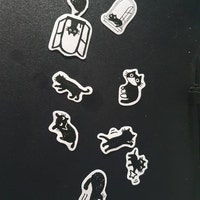 Statelier Meow Cat Stickers/ Kitty Sticker Set./ Persian / Tabby / Cat ...