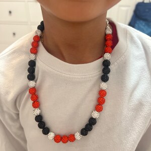 Baseball Rhinestone Necklace Acuna Bling Baseball Necklace Braves - Etsy