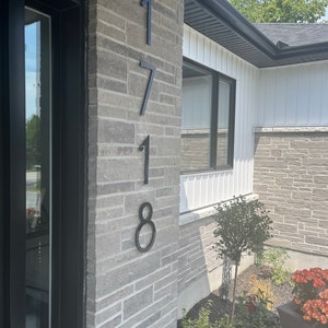 12 Inch Modern House Numbers Contemporary Minimalist Address - Etsy