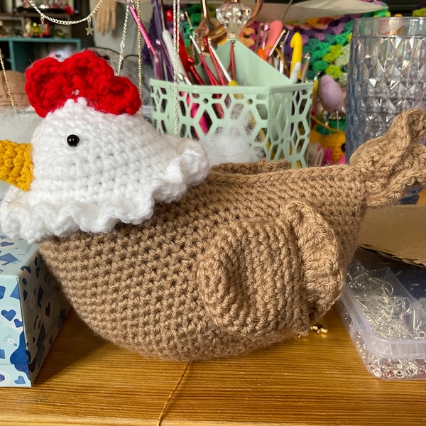 Crochet Chicken Plushie Pattern Amigurumi Pattern Cute Chicken Chicken ...