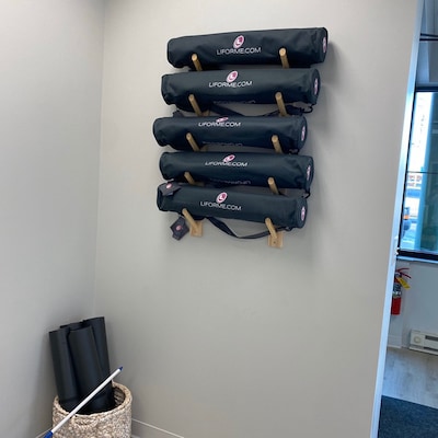 Yoga Mat Rack / 1, 2, 3, 4, 5, 6, 10, 20 Mat Racks / Yoga Mat Holder ...