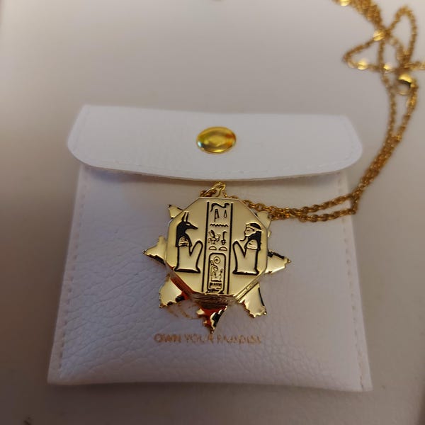 Anubis Locket Necklace, Nina Anubis Amulet, Eye of Horus Necklace, Nina ...