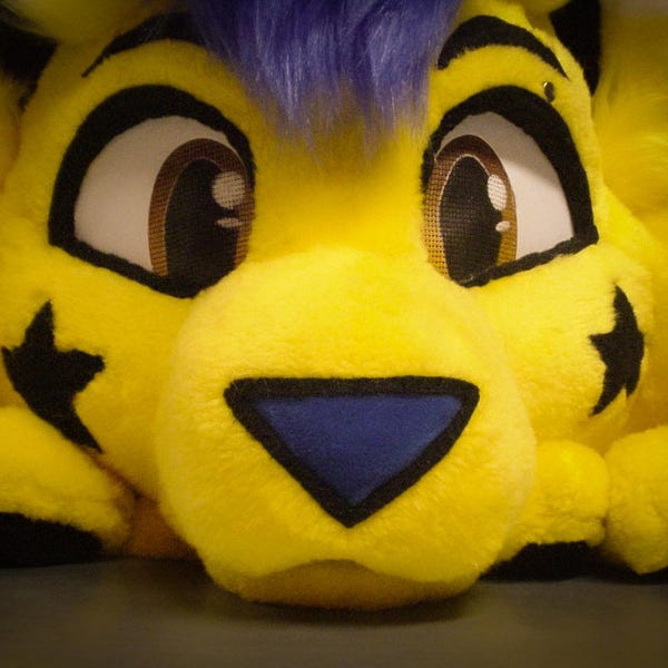 Fursuit Cat Nose Pattern & Tutorial Pickable Plush Feline Snout W ...