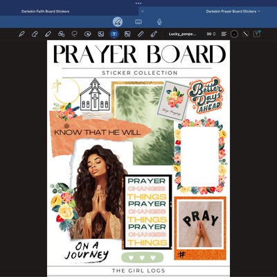 Manifest Goodnotes Stickers, Self Care Stickers Digital Manifestation ...