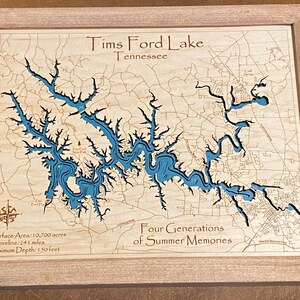 Henry Hagg Lake Custom Lake Map Nautical Decor Lake - Etsy