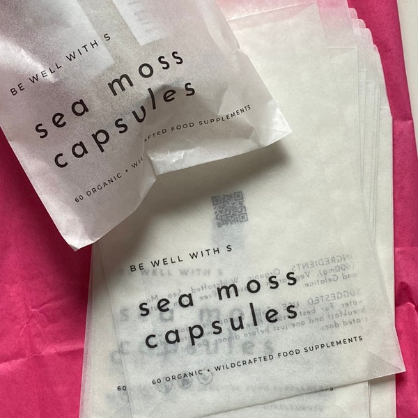 Logo Printed Glassine Bags C6, Wax Melt Packaging, Food Safe - Etsy