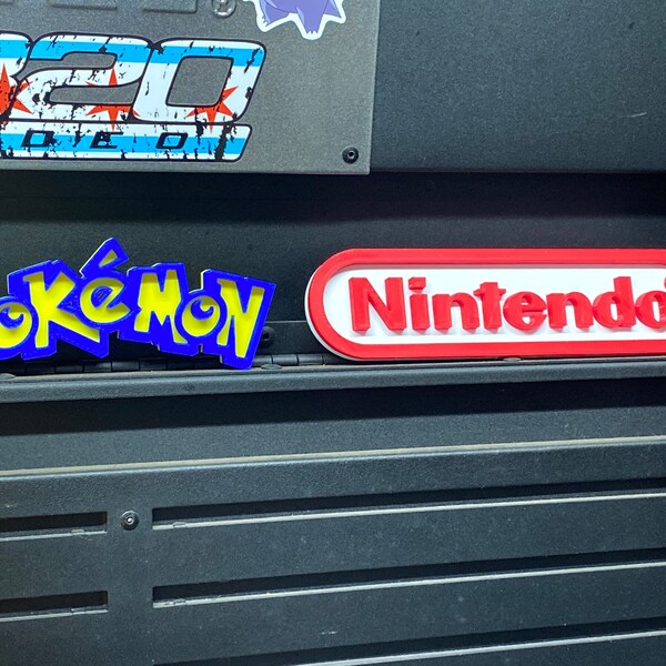Pokemon Video Game Logo Sign (man Cave, Game Room, Shelf, Wall, Decor ...