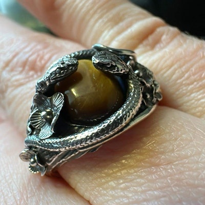 Bloodstone Mushroom Garden, Silver Mushroom Ring, Mushroom and Flower ...