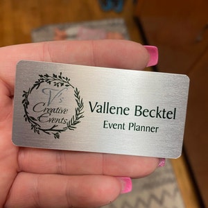 Metal Wearable Magnetic Name Tags for Business or Work - Etsy