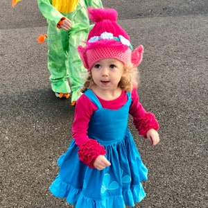 Poppy Inspired Girls Dress Costume for Birthday Party or Princess Wear ...