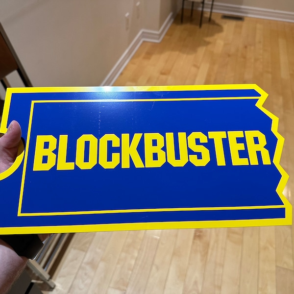 Blockbuster Sign | Home Theatre Signs | Signage | Cinema Decor - Etsy