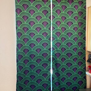 Horror Face Curtain, Halloween Decor, Blackout Curtain, Gothic Room ...