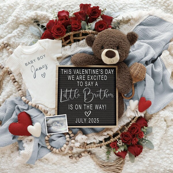 Neutral Fall Pregnancy Announcement Digital, Autumn Baby Announce ...