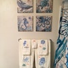 Bohemian Chinoiserie Sea Turtle Tropical Water Ocean Marine Maritime ...