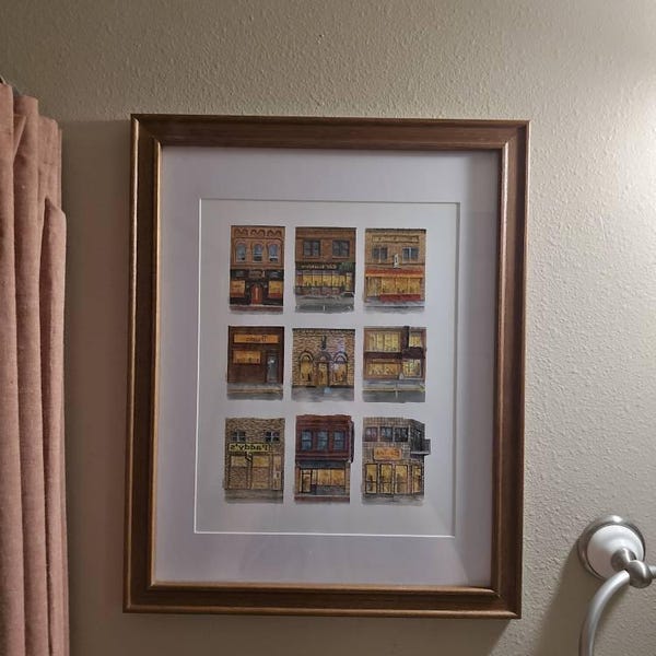 Ames Iowa Bar Watercolor Art Print AMES IA - Etsy