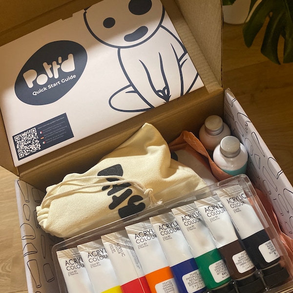 Pott'd Home Air-dry Clay Pottery Kit for Adults & Beginners | Kit ...