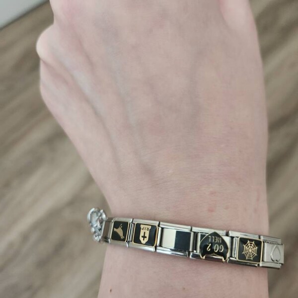 Personalized Italian Charm Bracelet, Custom Vintage Italian Charms, 300 ...