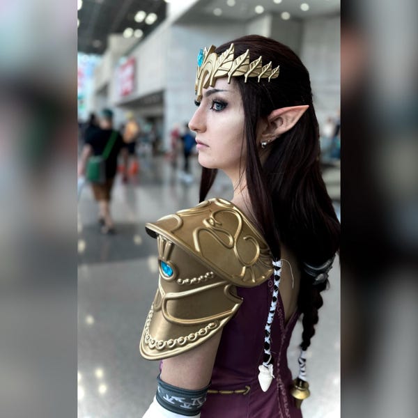 Princess Zelda Cosplay - Twilight Princess Zelda Armor Pauldrons Belt ...