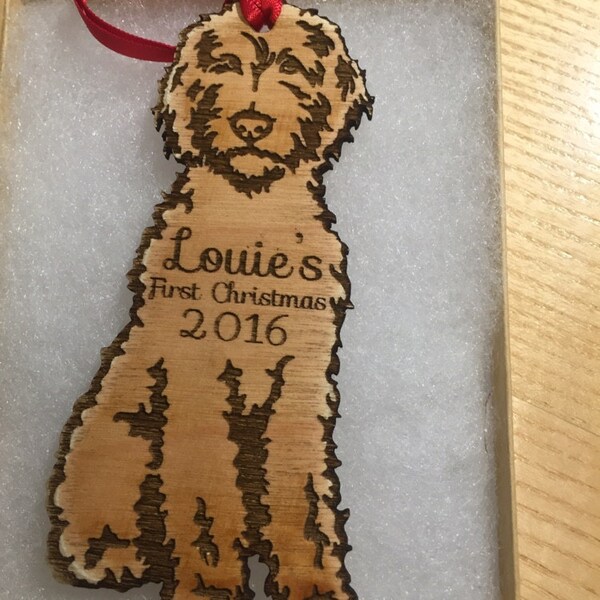 Goldendoodle Personalized Christmas Ornament - Labradoodle - Custom Pet ...