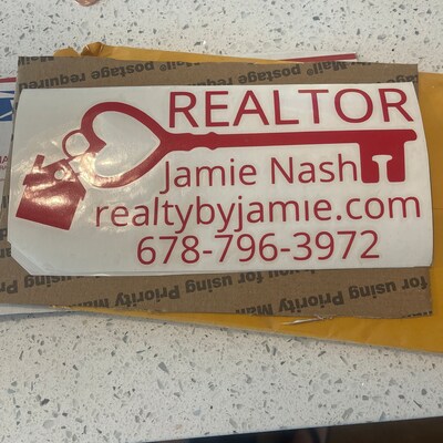 Realtor Decal Realtor Car Decal Realtor Sticker Real - Etsy