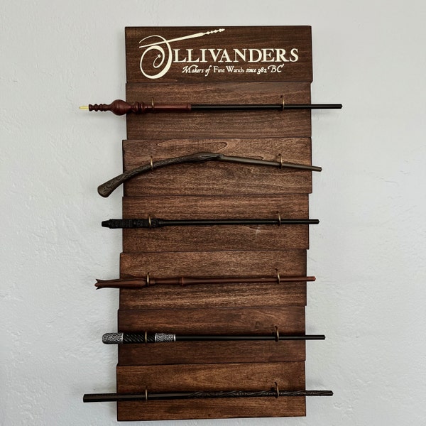 Wand Holders Custom Name - Gold - Etsy