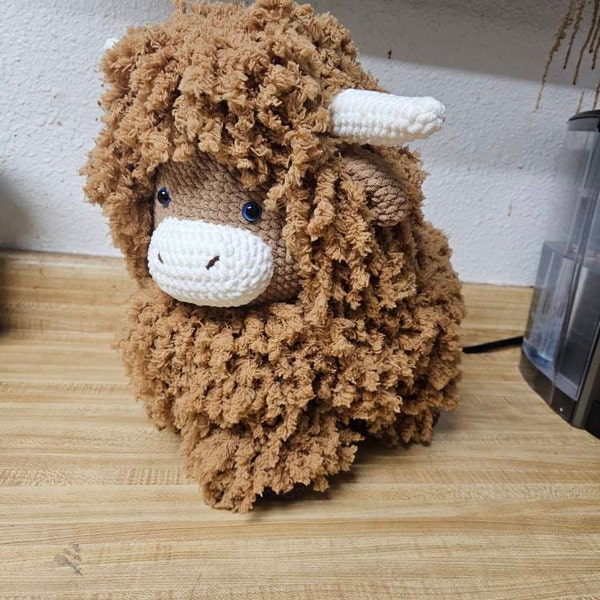Highland Cow Crochet Pattern, Amigurumi Cow Crochet Pattern, Amigurumi ...
