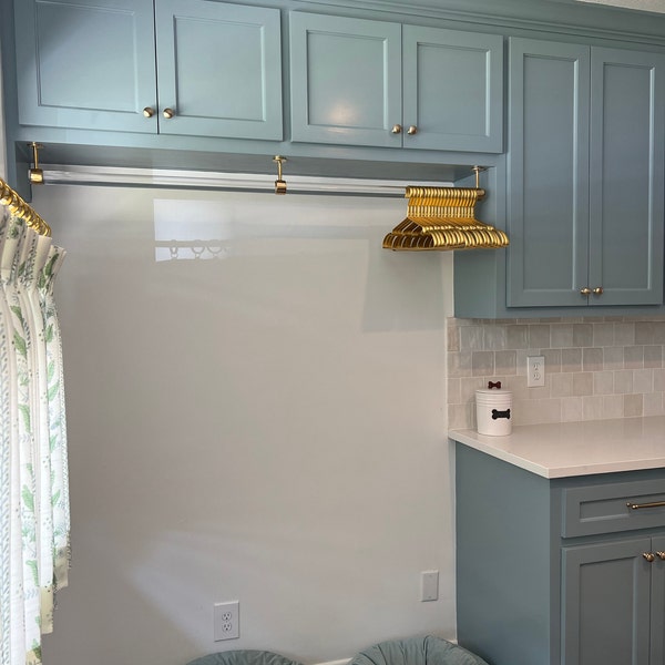 Custom Lucite Retail or Dressing Room Rod, Hanging Lucite Drying Rack ...