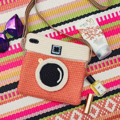 Pdf Pattern Camera Crochet Bag, Lomo Camera Bag, Bag Pattern, Crochet ...