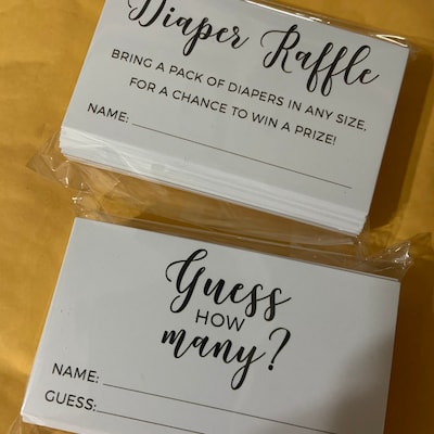 Guess How Many Cards Guessing Game Card Printed and Shipped to You for ...