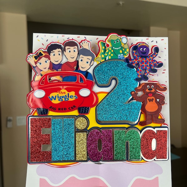 Wiggles Cake Topper, Wiggles Birthday Party, Wiggles Party Decorations ...