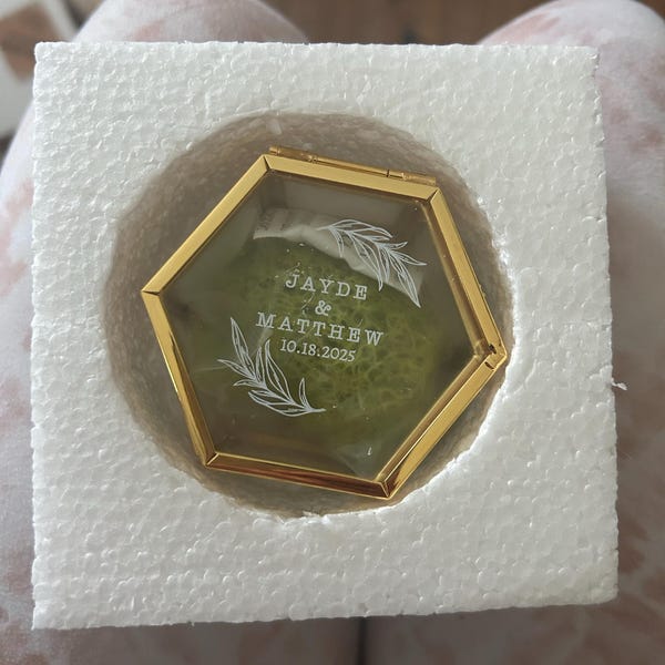 Gold Glass Scan to Bless QR Sign - Scannable Acrylic Sign, Wedding ...