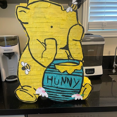 Winnie the Pooh Inspired Bear in Honey Pot Pinata 24 in X 18 in X 4 In ...