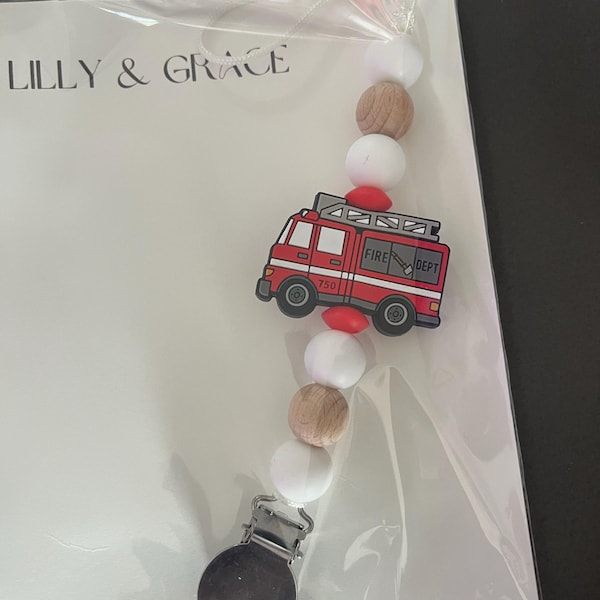 Police Car Silicone Pacifier Clips - Etsy