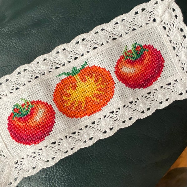 Tomato Cross Stitch Pattern PDF - Tomato Embroidery - Instant Download - Small - Etsy