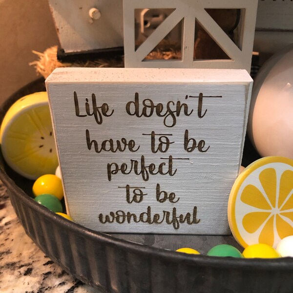 Tiered Tray Decor, Tiered Tray Sign, Mini Signs, Small Signs, Farmhouse ...