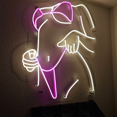 Karaoke Bar Sign, Karaoke Neon Sign, Microphone Neon Light, Stand up ...