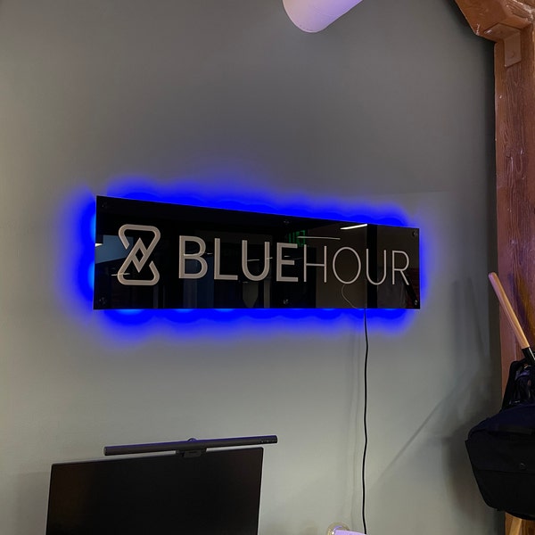 Dimensional Sign Mounted on an Acrylic Back Plate (full Color ...