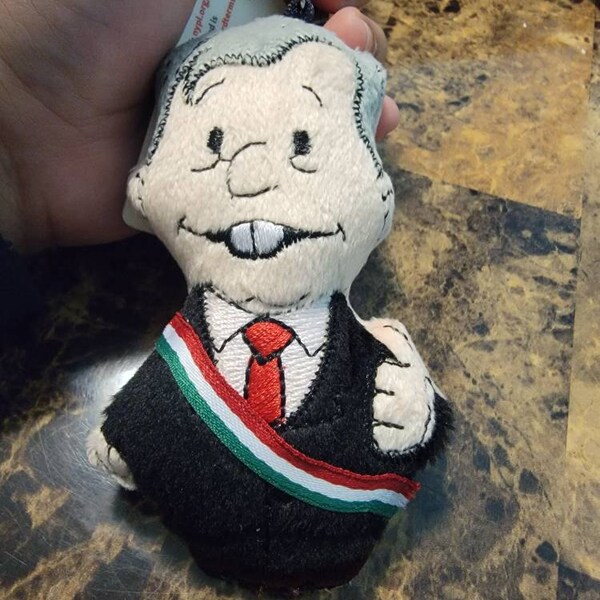 Pejeluche Keychain AMLO Andres Manuel Lopez Obrador 4.5" Claudia ...