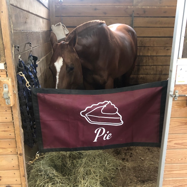 Personalized Horse Stall Guard, Stall Sign, Horse Name Stall Guard ...
