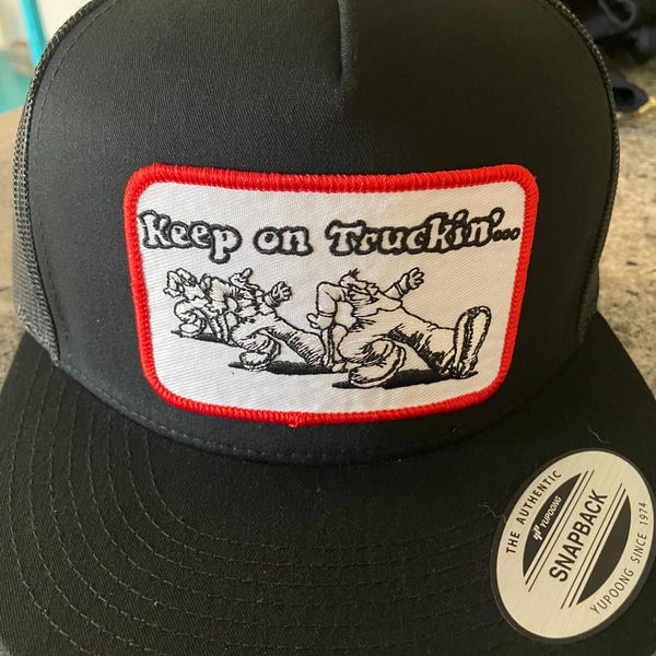 Dad Bod "it's a Father Figure" Adult Humor Retro-style Trucker on a ...