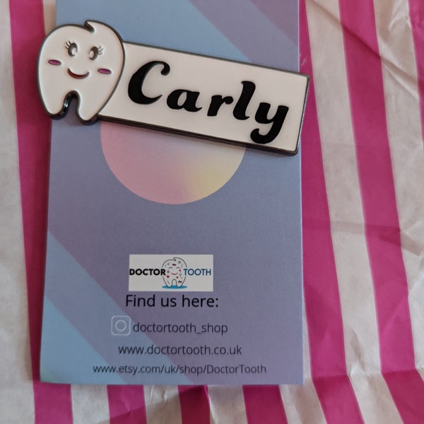Dental Name Tag, Dental Badge, Gift for Dentist, Dental Nurse, Dental ...