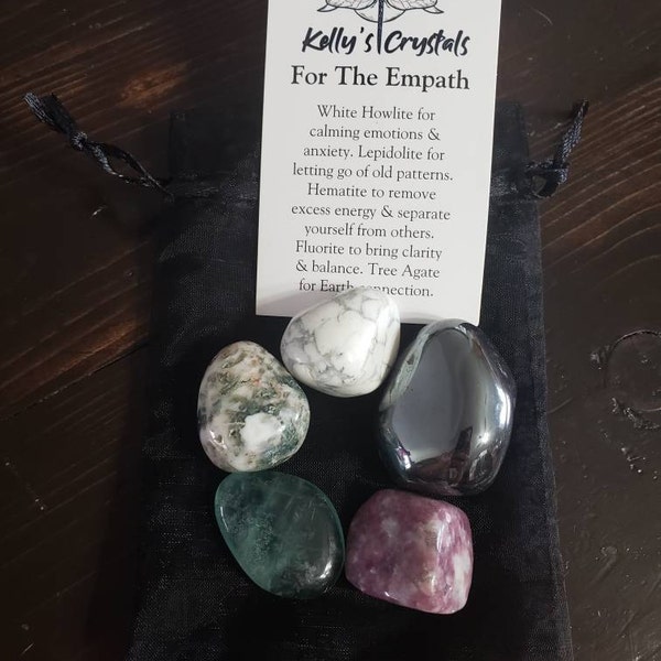 For the Empath Crystal Set - Etsy
