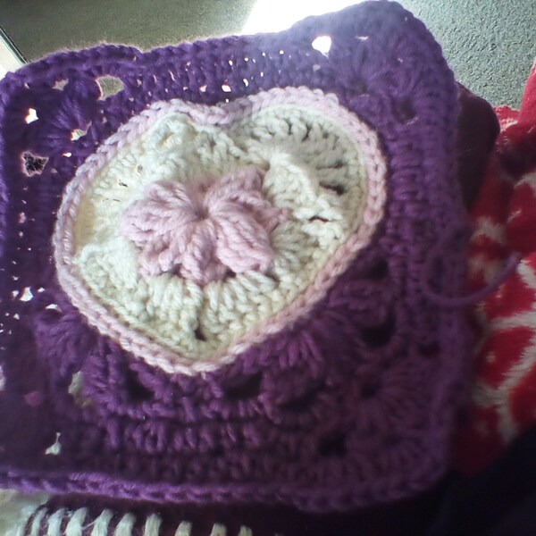 Crochet Pattern. Part 1 - Heart in Bloom Motif. Instant Digital ...