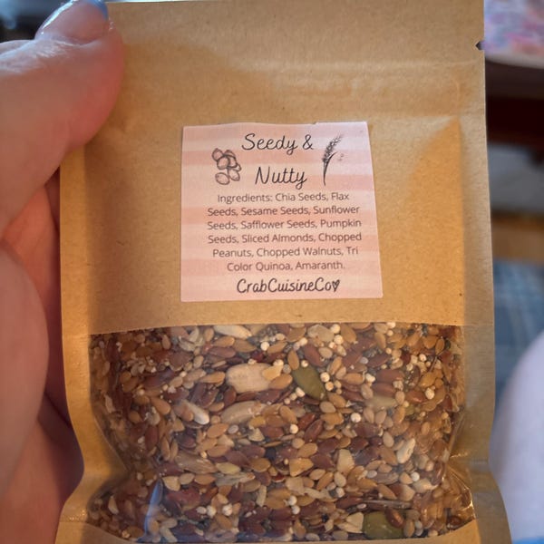 Seedy & Nutty Hermit Crab Food Protein and Fat Mix New and Improved ...