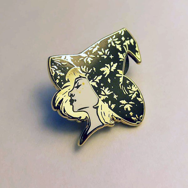 Little Halloween Witch Hard Enamel Pin - Etsy